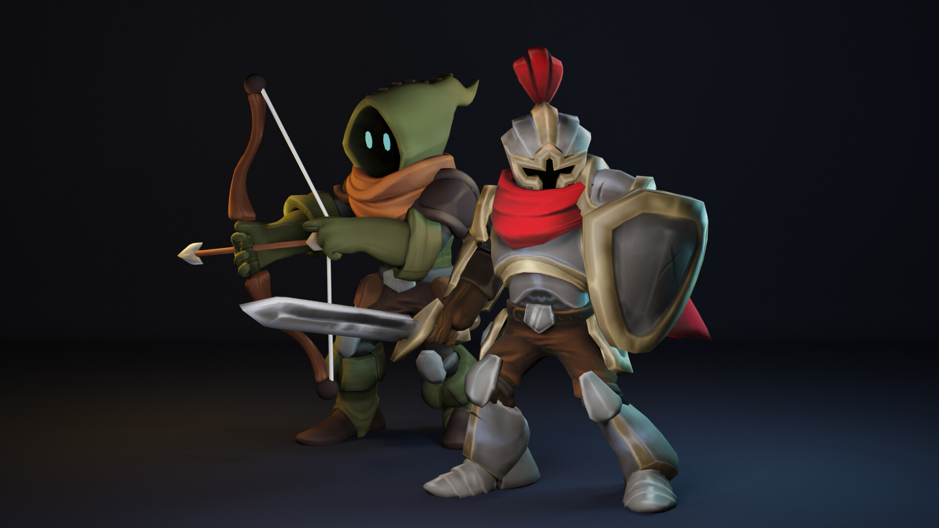 ArtStation - Archer and Knight