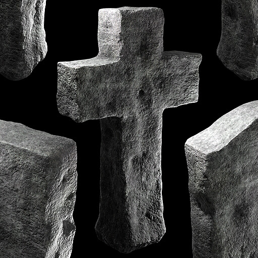 ArtStation - Gravestone Props