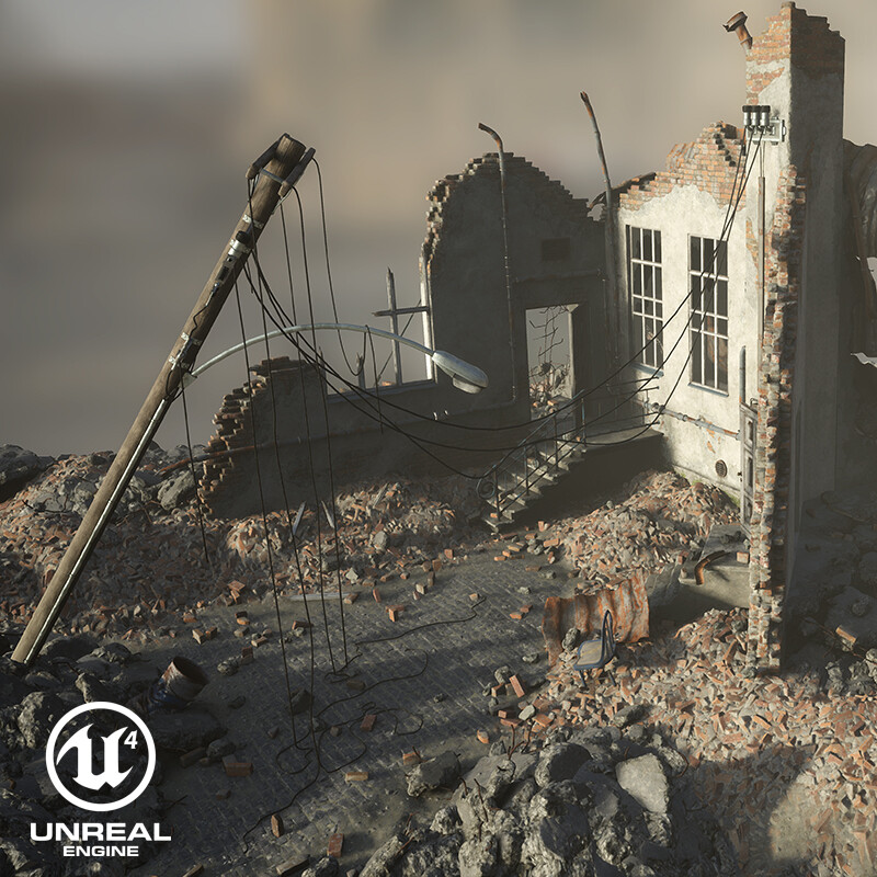 ArtStation - Ruined Building