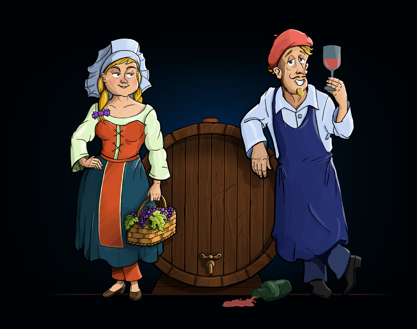 ArtStation - French Winemakers characters