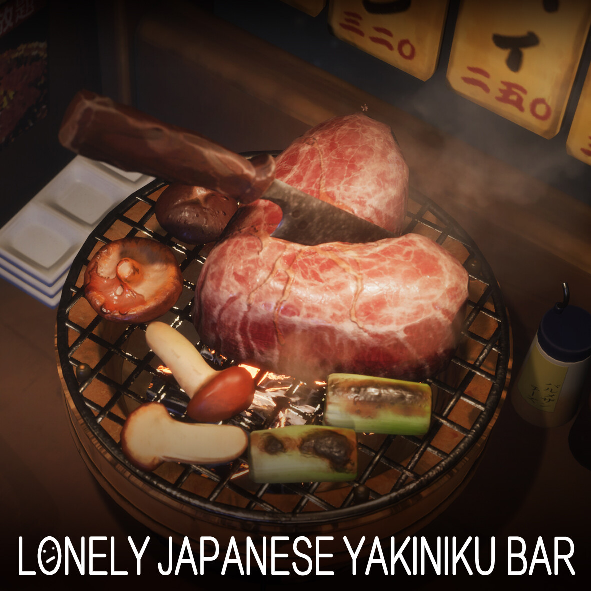 ArtStation - Lonely Japanese Yakiniku Bar