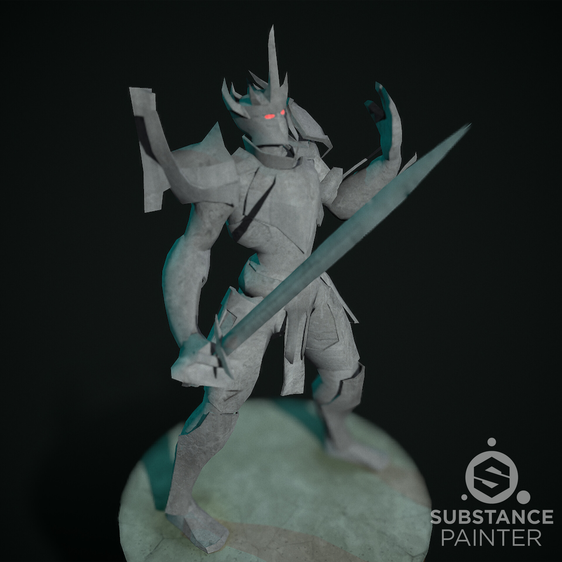 ArtStation - Dust to Dust - Knight Statue