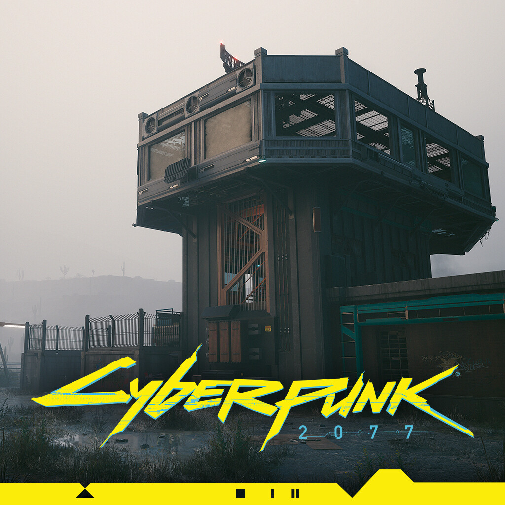 ArtStation - Rail junction - Cyberpunk 2077