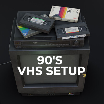 ArtStation - 90's VHS Setup