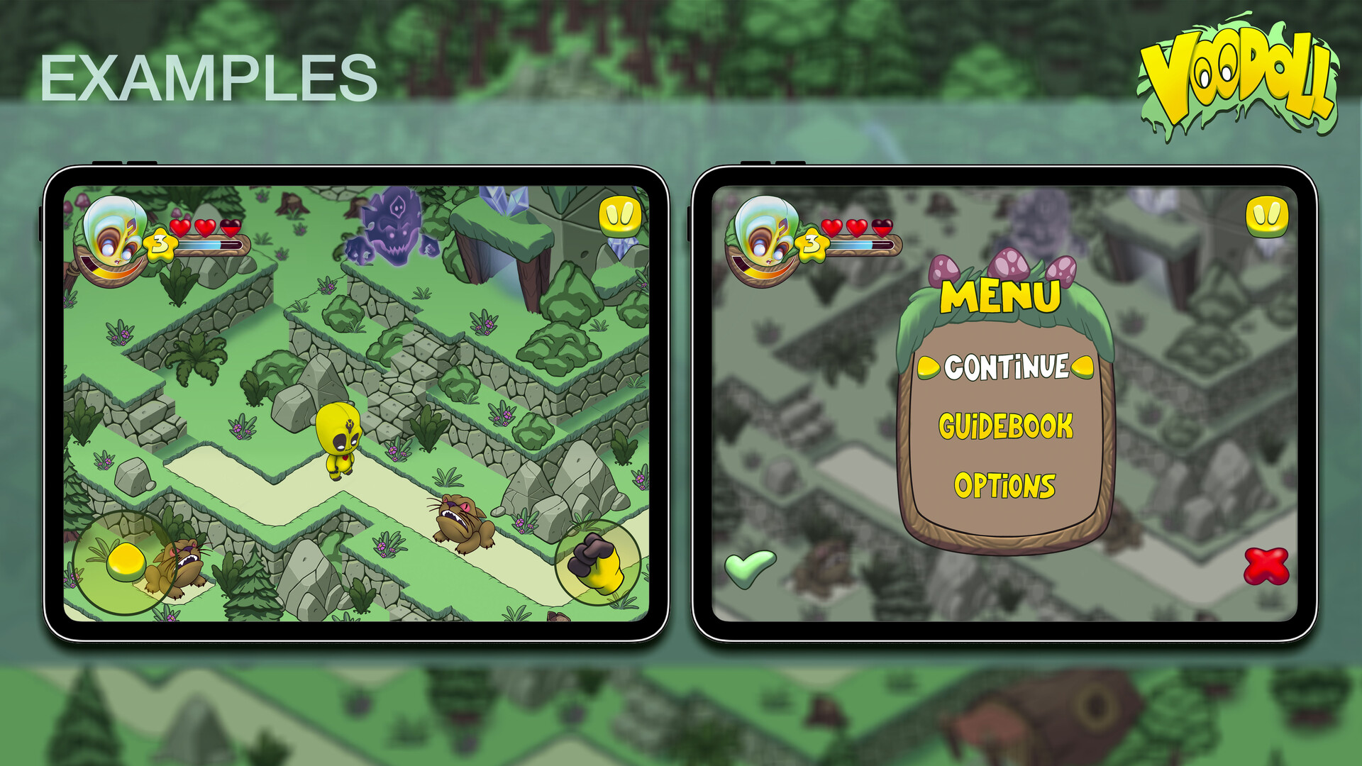 ArtStation - Concept of casual 2D Game VooDoll