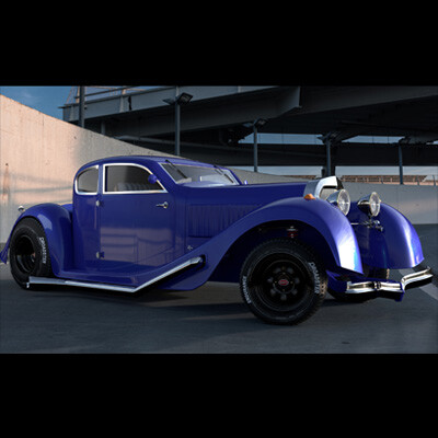 ArtStation - Maya - 1932 Bugatti Type 50/Roadster/Hotrod