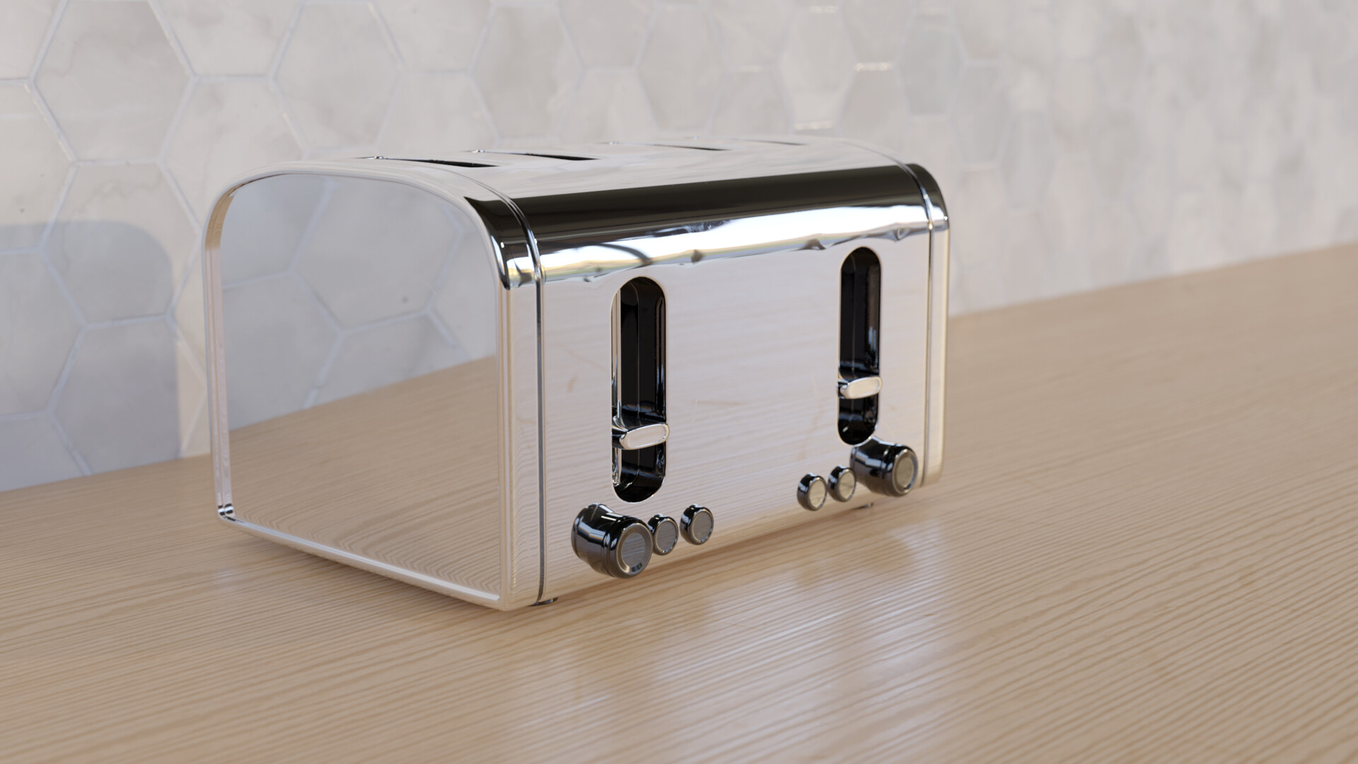ArtStation - Polished Chrome Toaster