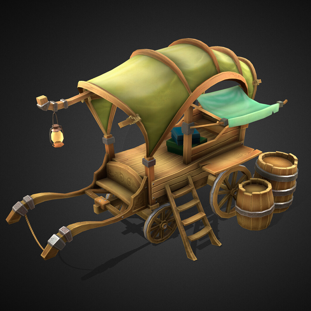 ArtStation - Trade's cart model