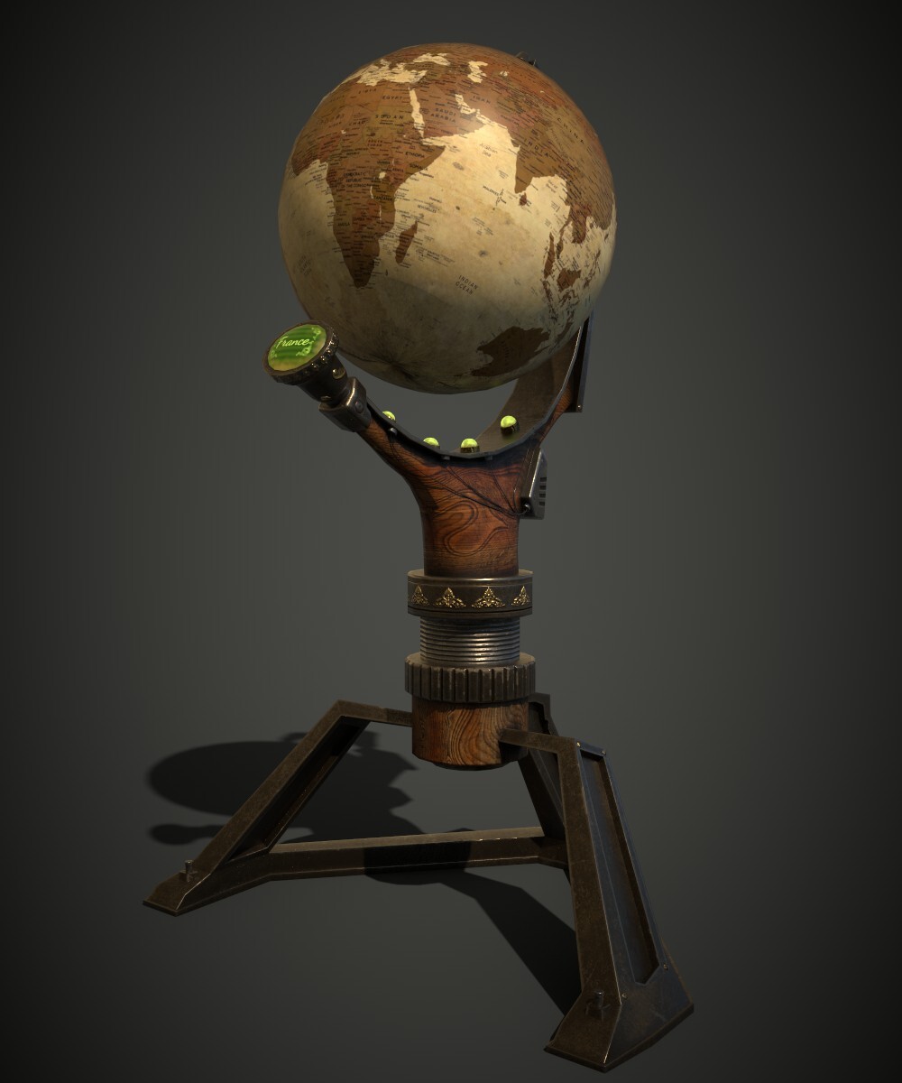ArtStation - Steampunk Globe