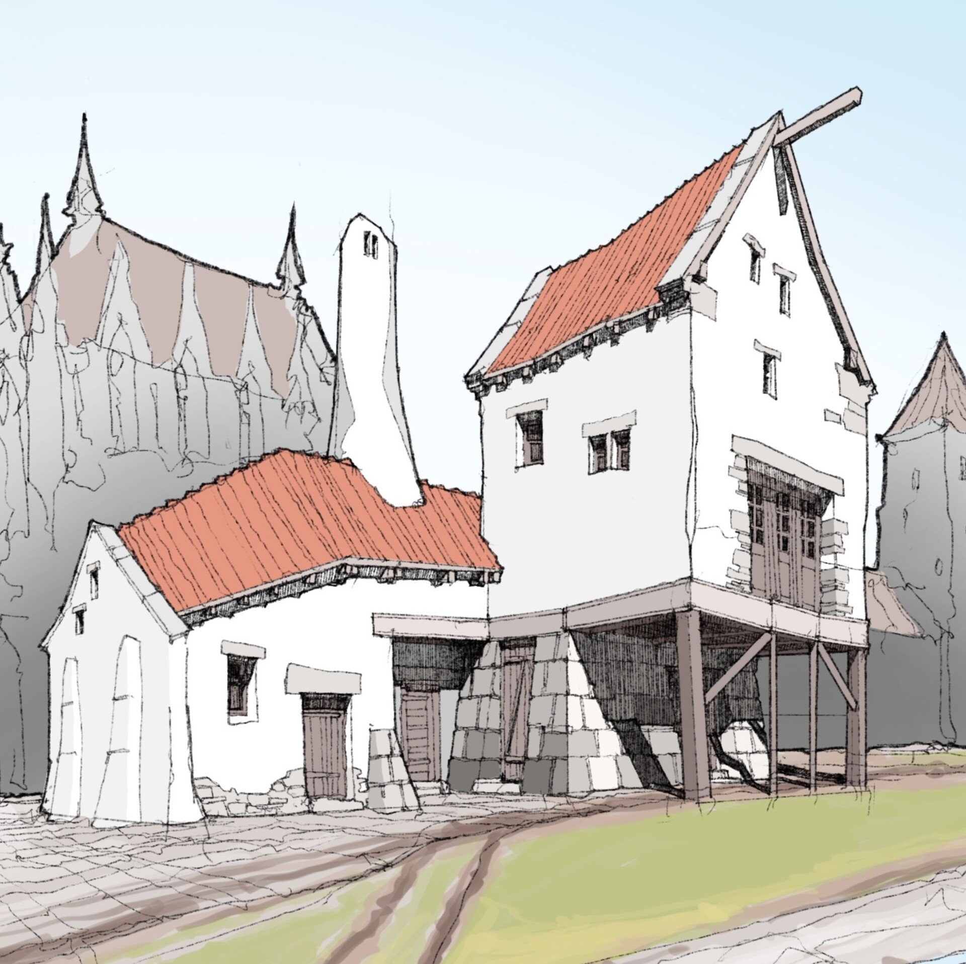 ArtStation - Granary building concept