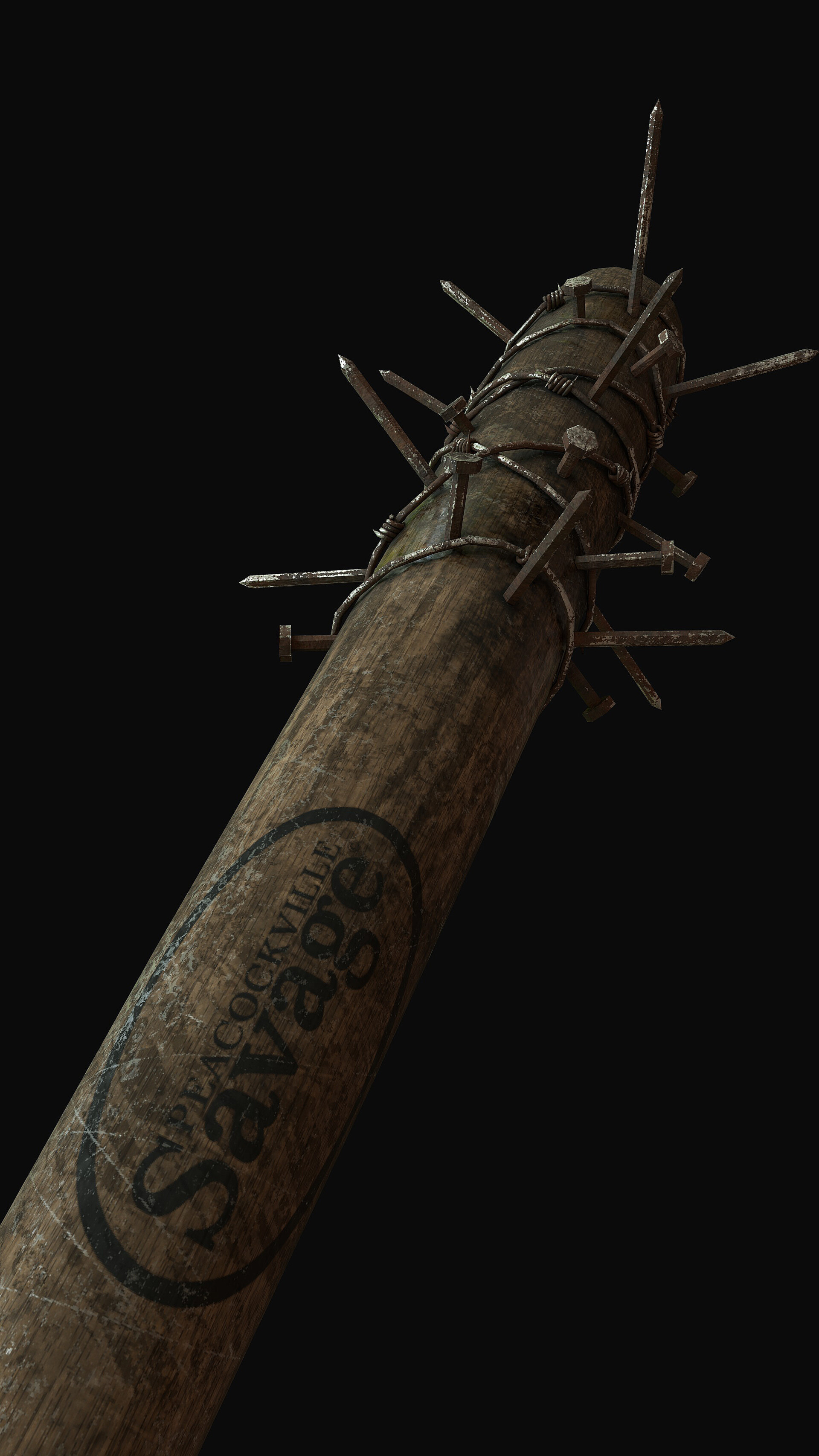 ArtStation - Post-apocalyptic baseball bat