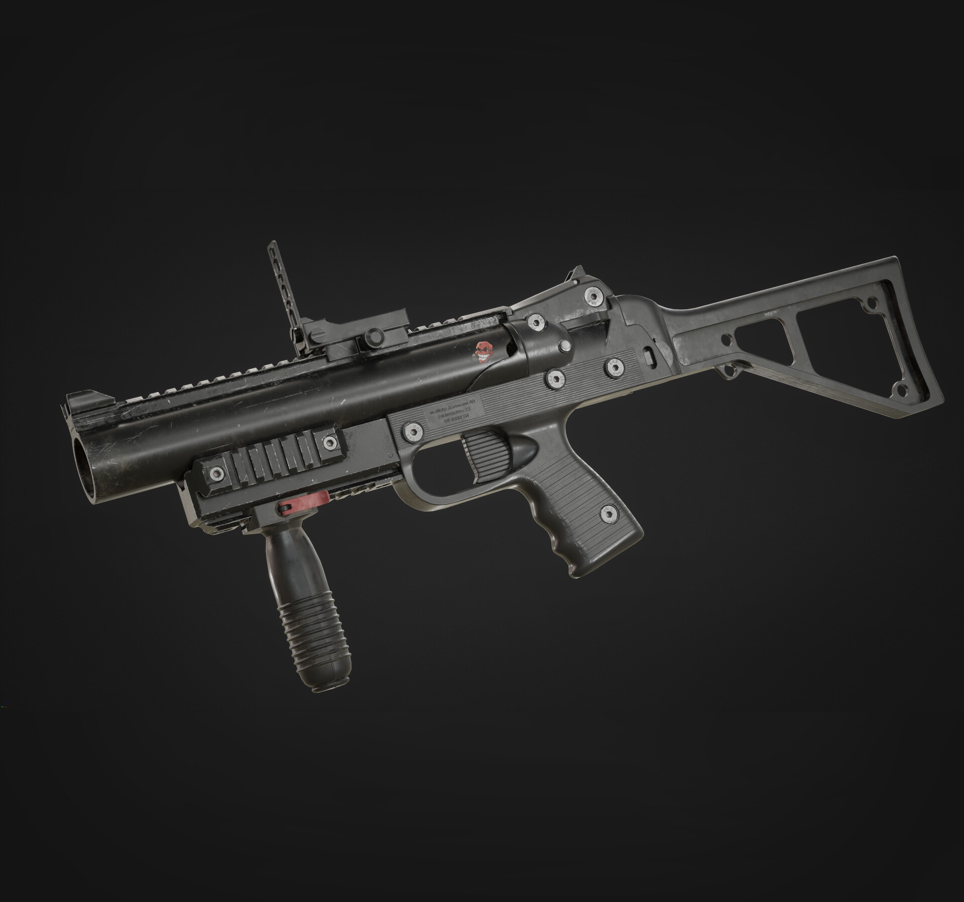 ArtStation - Game Ready PBR Grenade Launcher GL-06