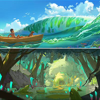 ArtStation - Cartoon environment concept