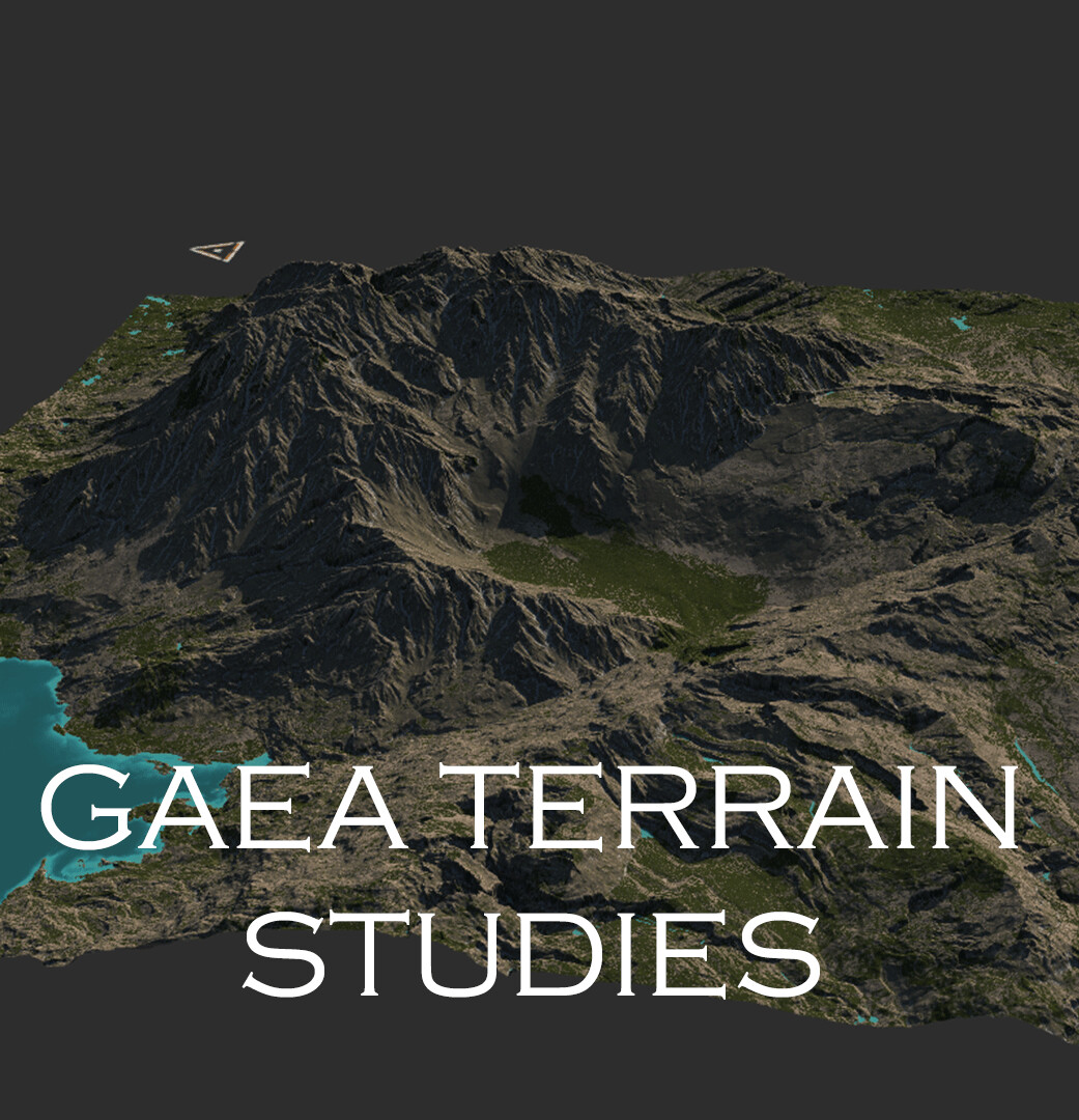 ArtStation - Gaea Terrain Studies
