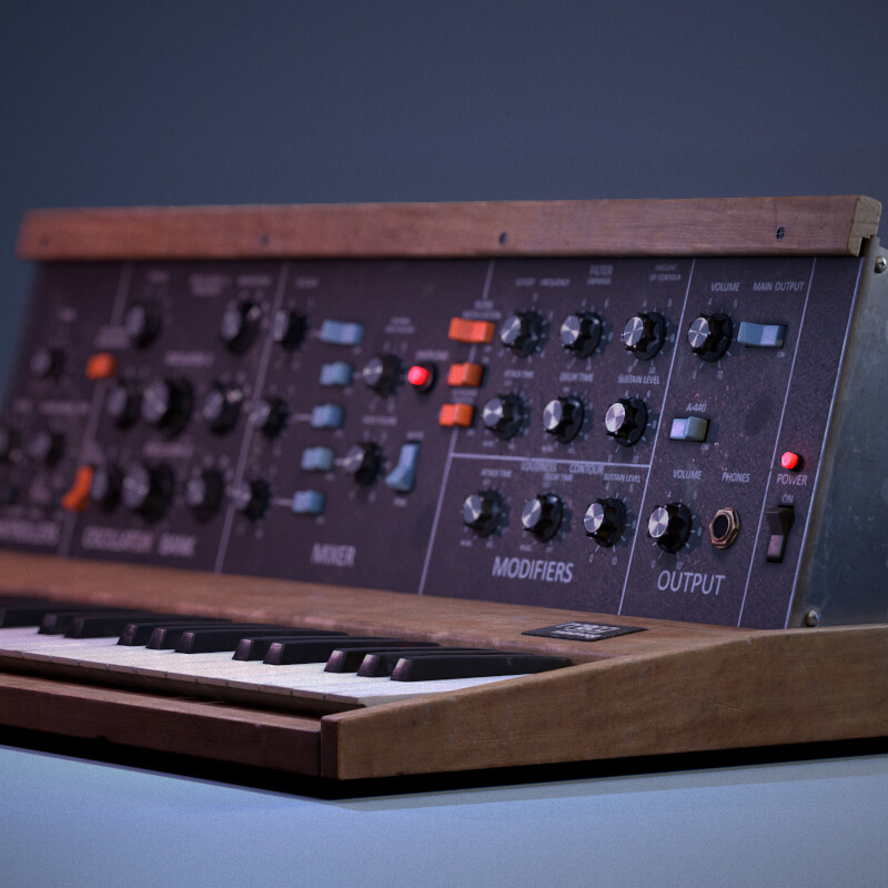 ArtStation - Minimoog Synthesizer