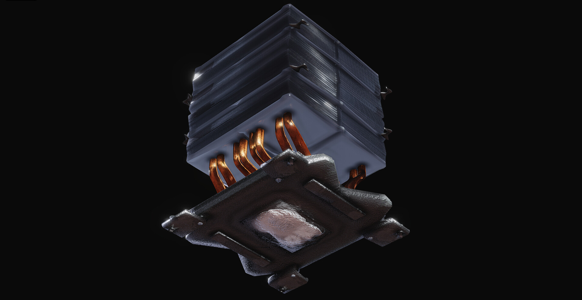 ArtStation - Custom cooling radiator for PC (1)