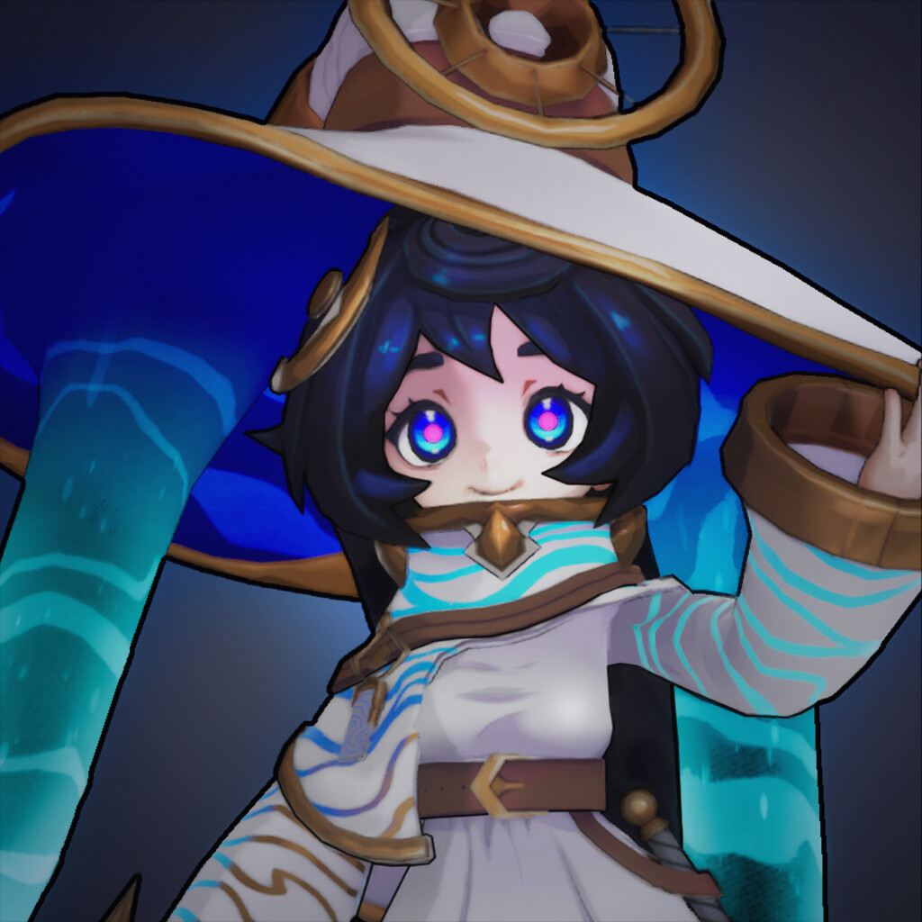 ArtStation - Ystra, Astral Witch - 3D