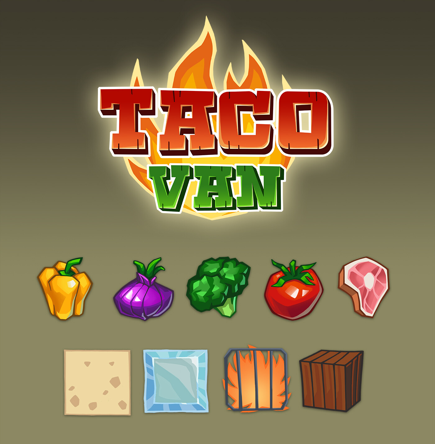 ArtStation - Taco Van game UI
