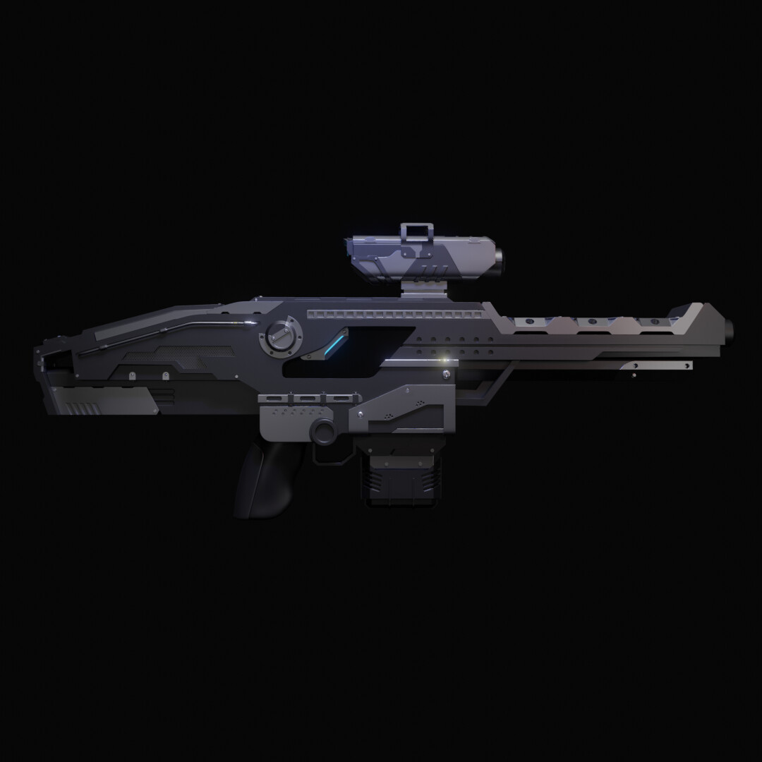 ArtStation - Sci fi Rifle