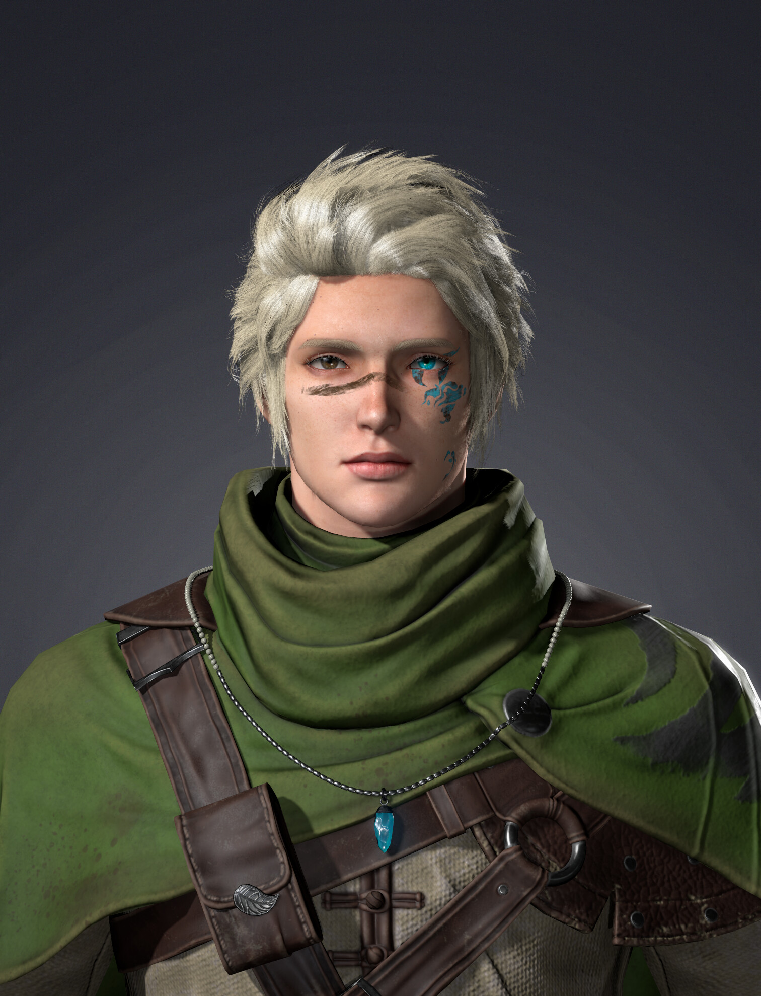 ArtStation - Fantasy adventurer [3D Normal modeling]