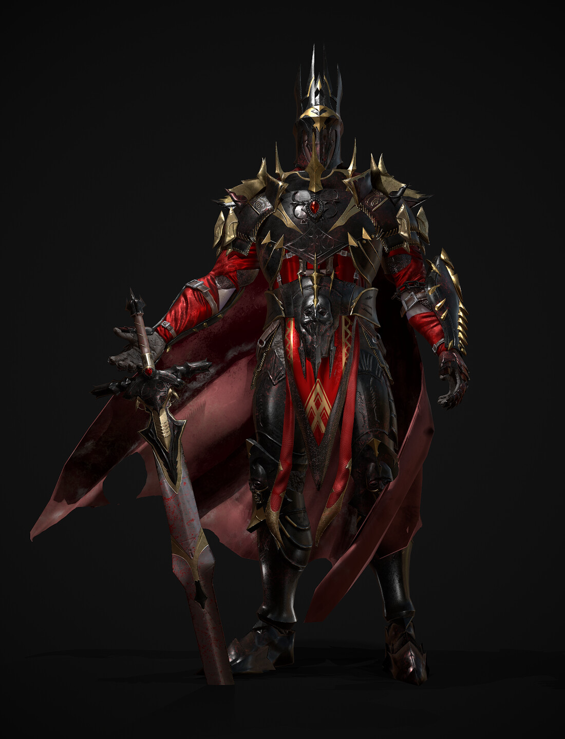 ArtStation - Black knight 3D modelling