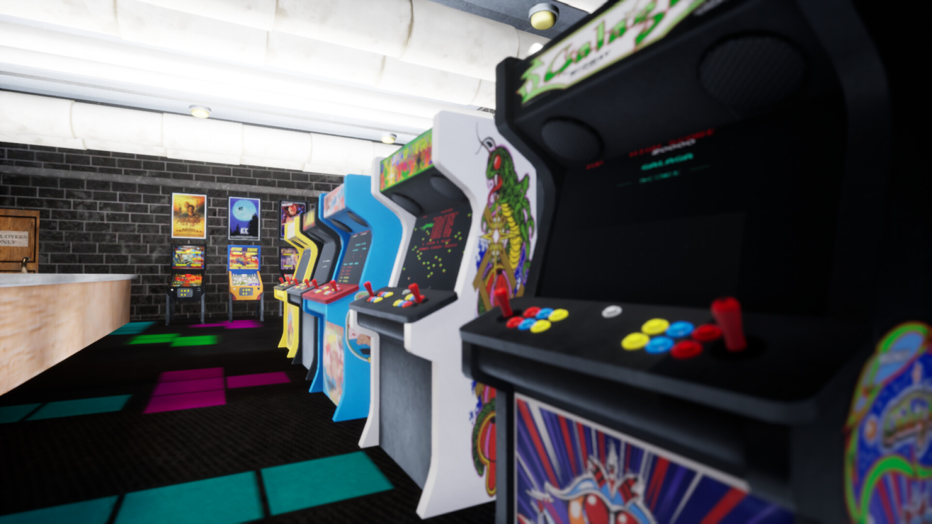 ArtStation - 1980s Arcade Environment