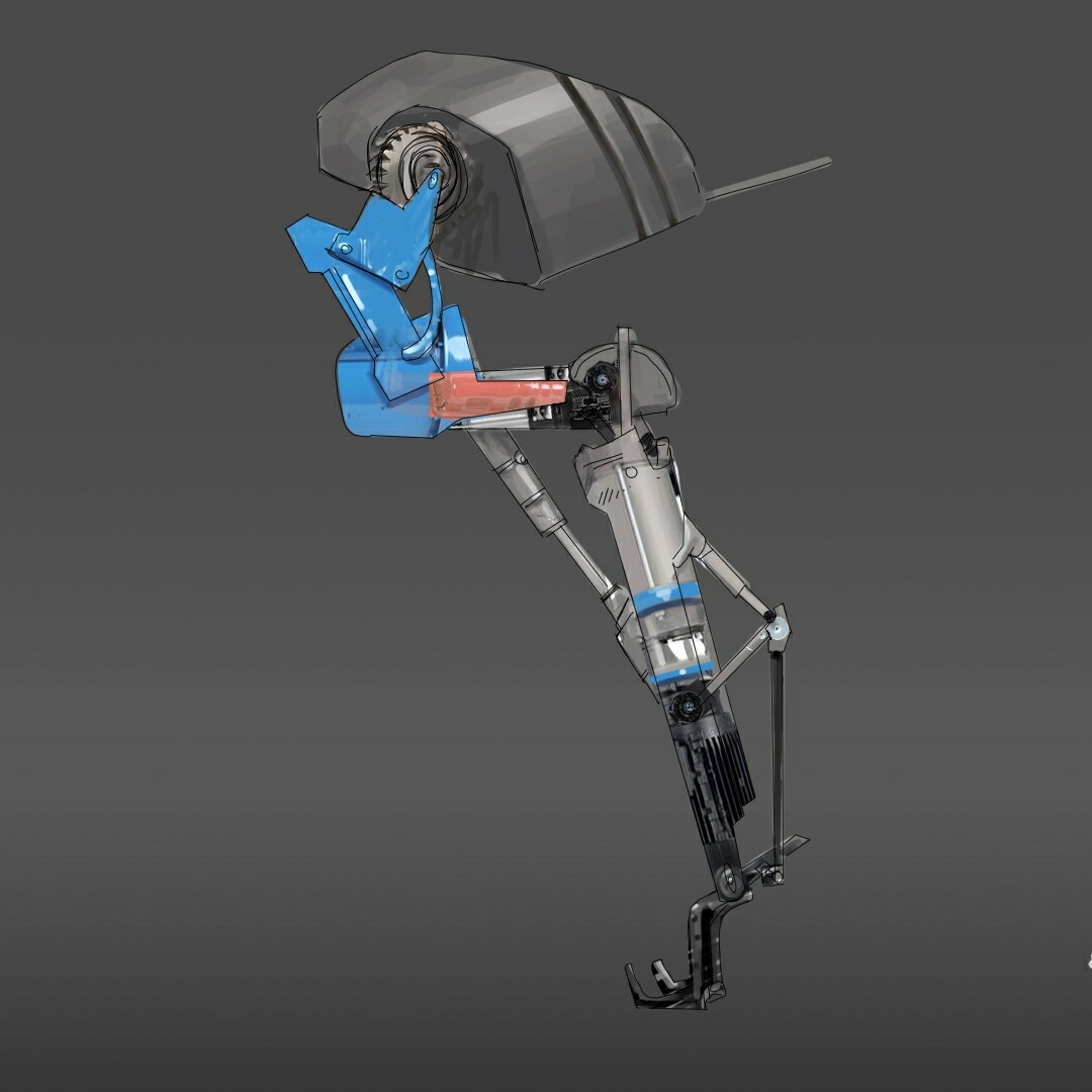 ArtStation - mech leg designs