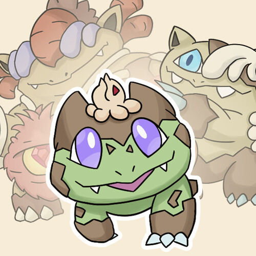 ArtStation - Bulbasaur, Radishaur, Terrasaur - Ground/Psychic Concept