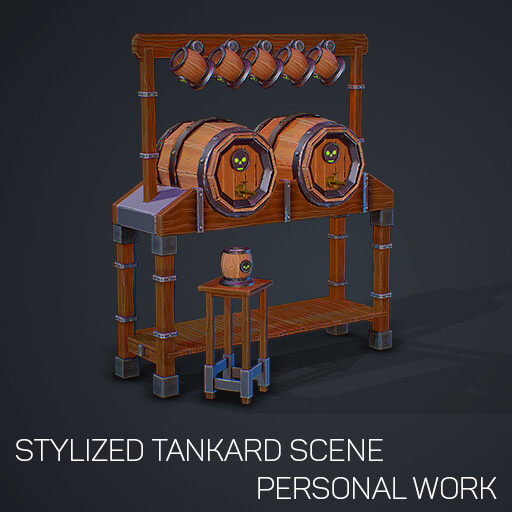 ArtStation - Stylized Tankard Scene