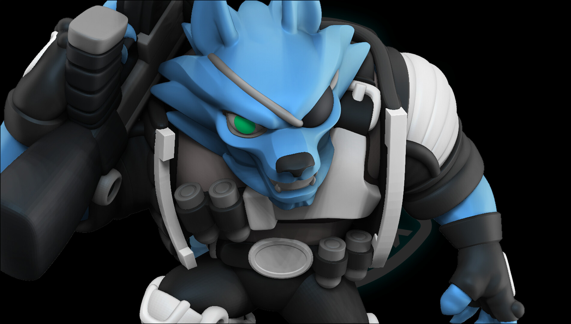 ArtStation - Character: SmokeWolf Art Toy on Progress