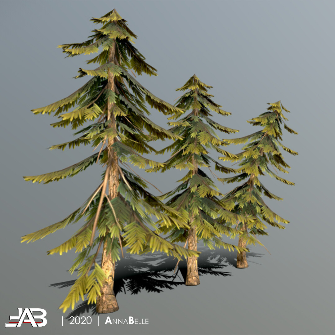 ArtStation - Fir Tree Stylized