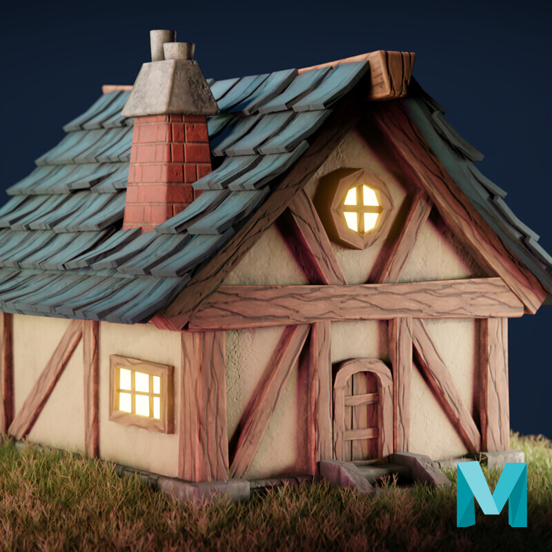 ArtStation - Stylized Medieval House