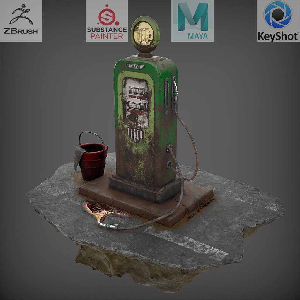 ArtStation - Vintage Pump Asset