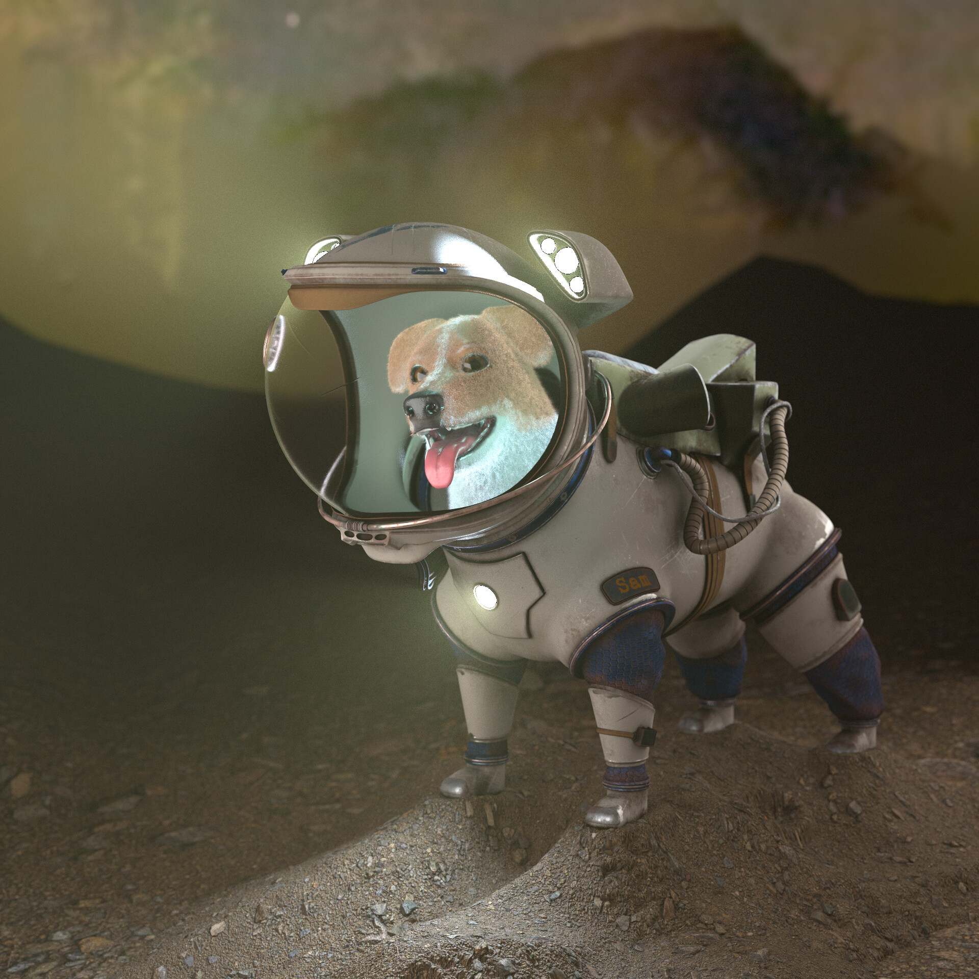 ArtStation - Space Dog