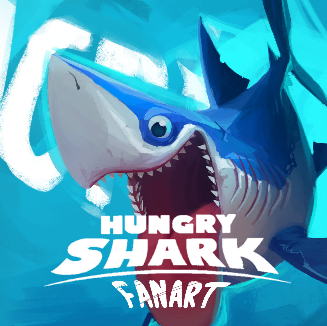 ArtStation - Hungry shark fanart