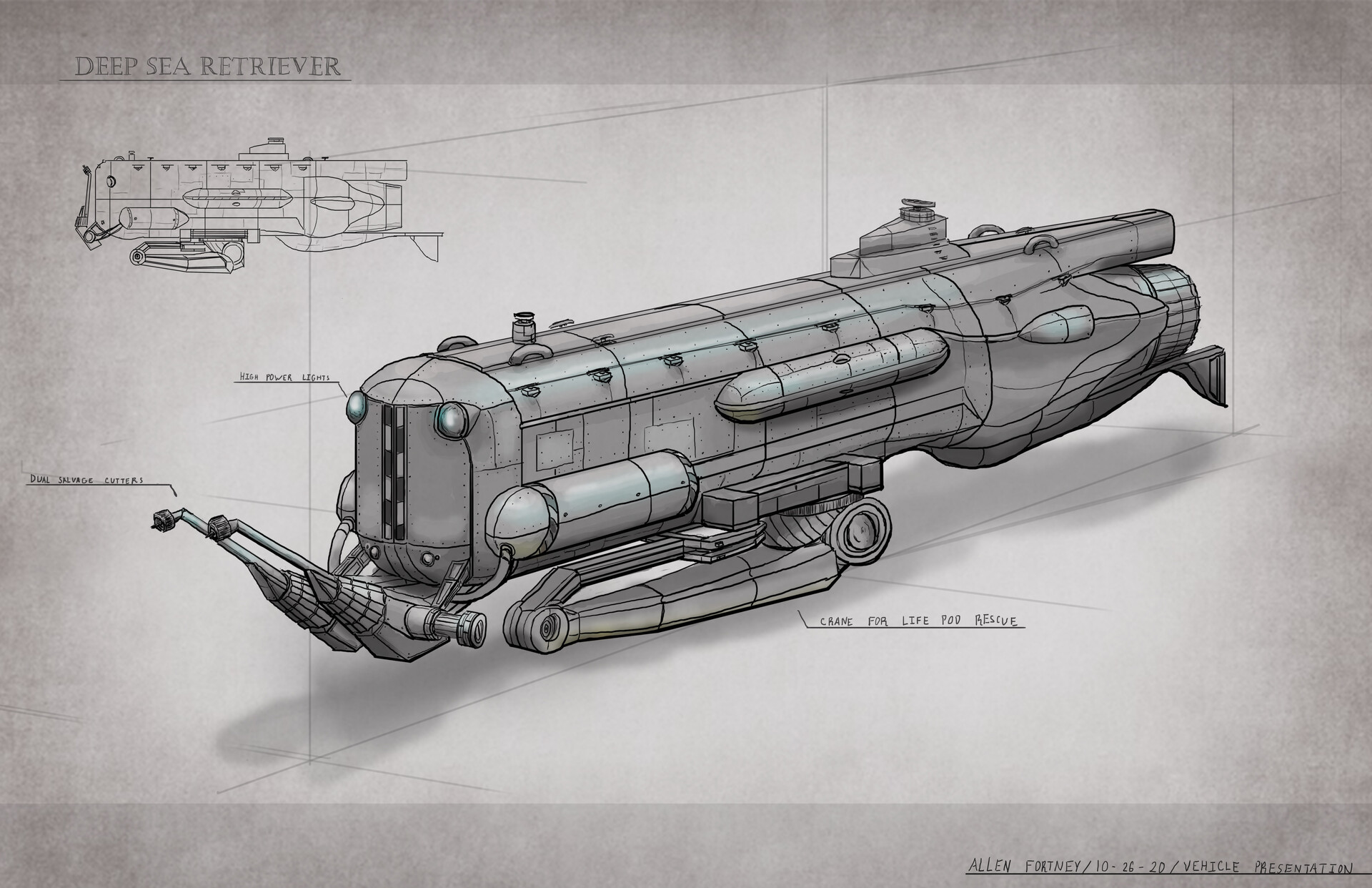 ArtStation - Deep Sea Rescue Vehicle