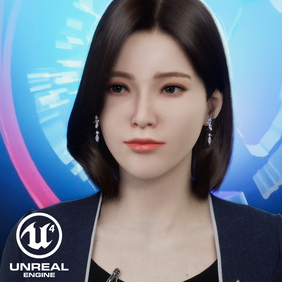 ArtStation - (UE4)Digital Human News Studio