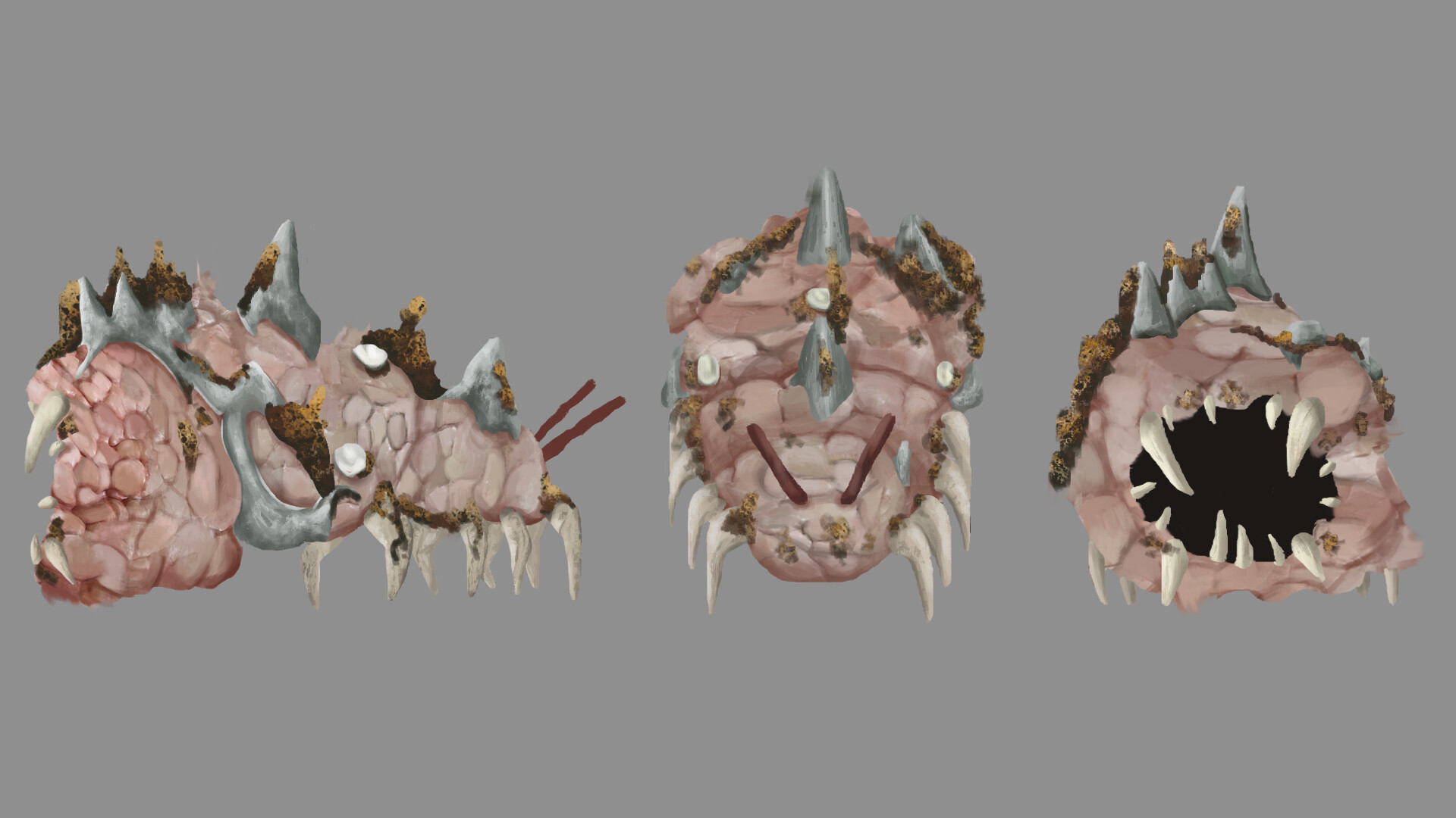 ArtStation - VFX Project - Maggot Form Creature Concept