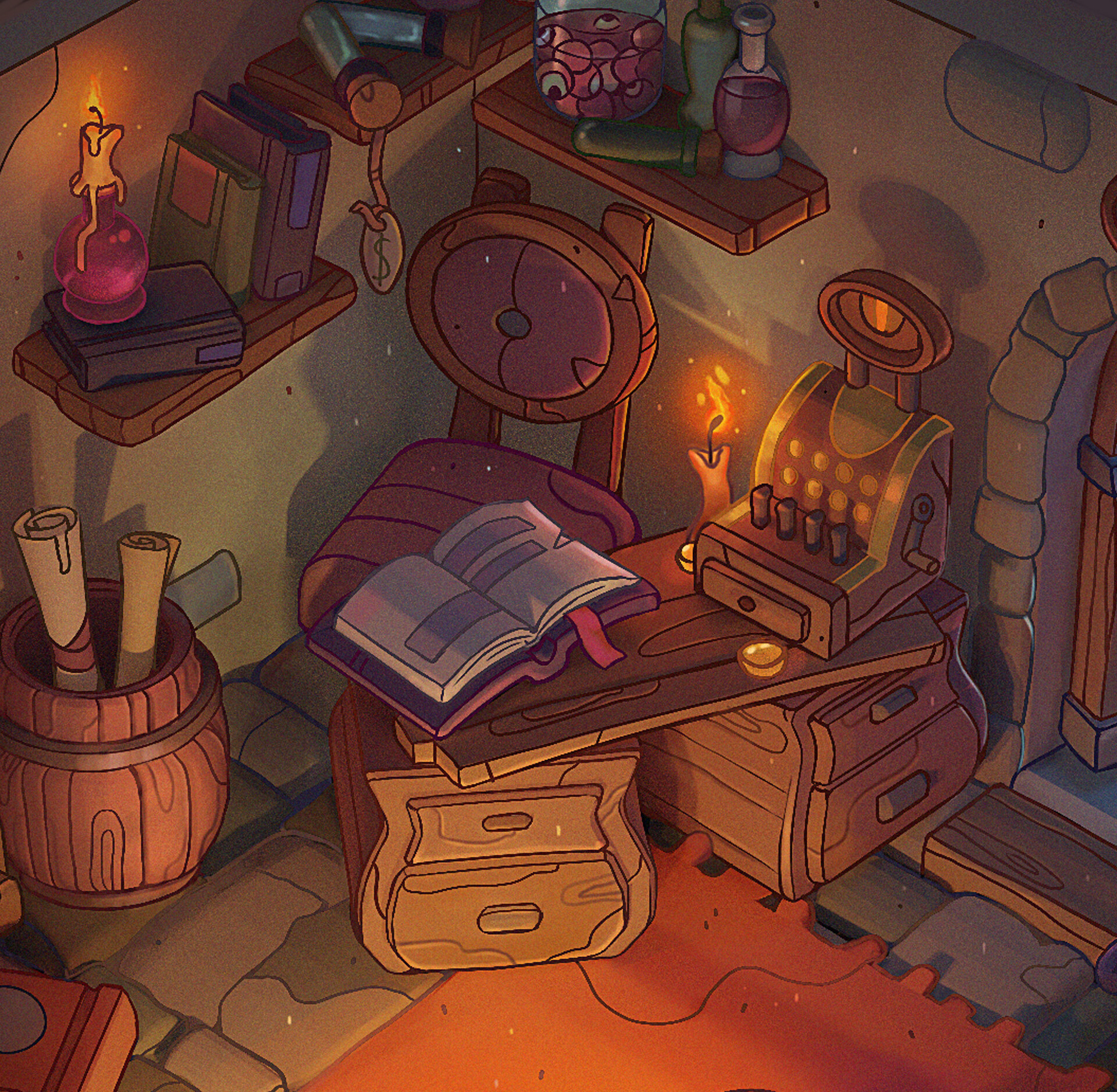 ArtStation - Dungeon Potion Shop