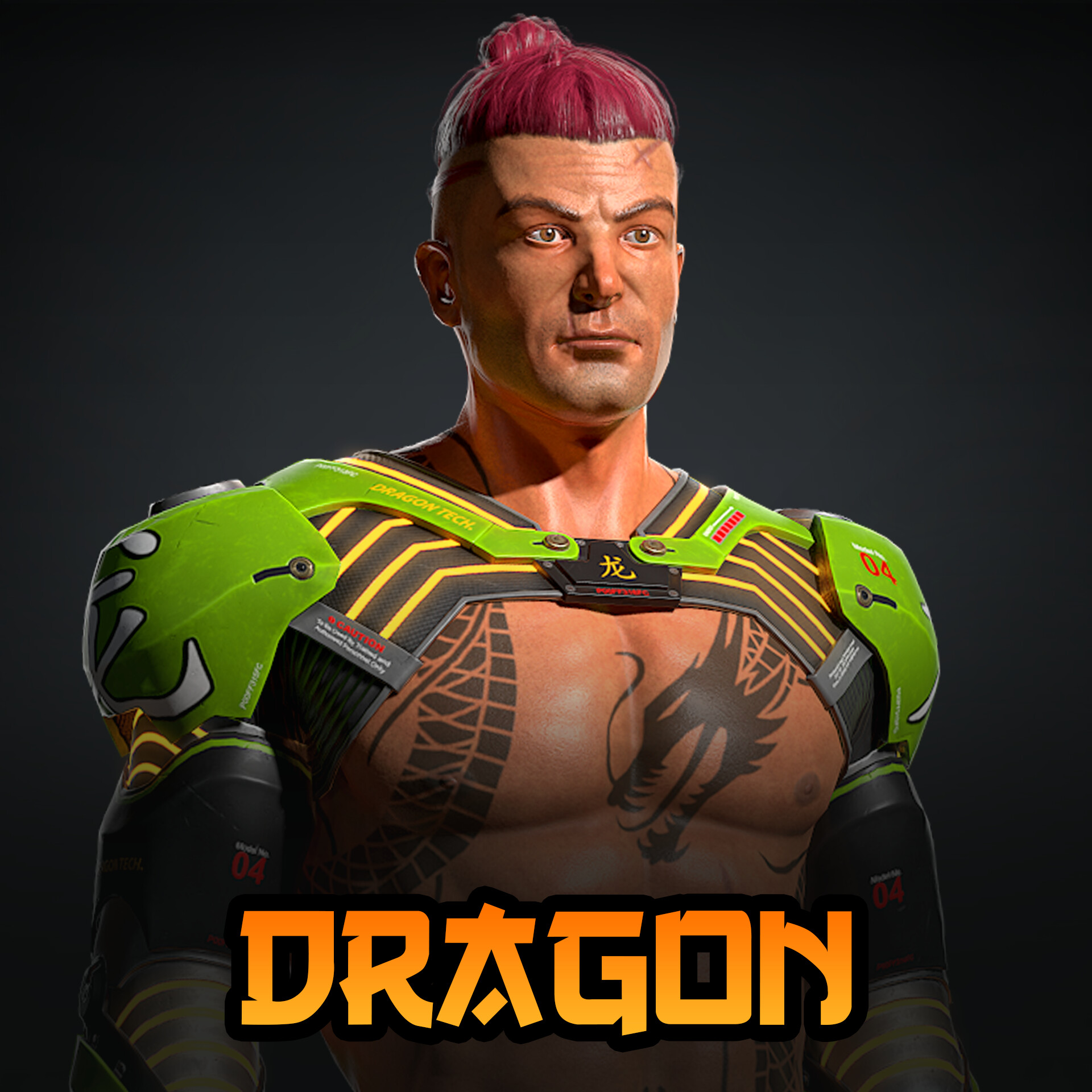 ArtStation - Dragon - Futuristic Boxer