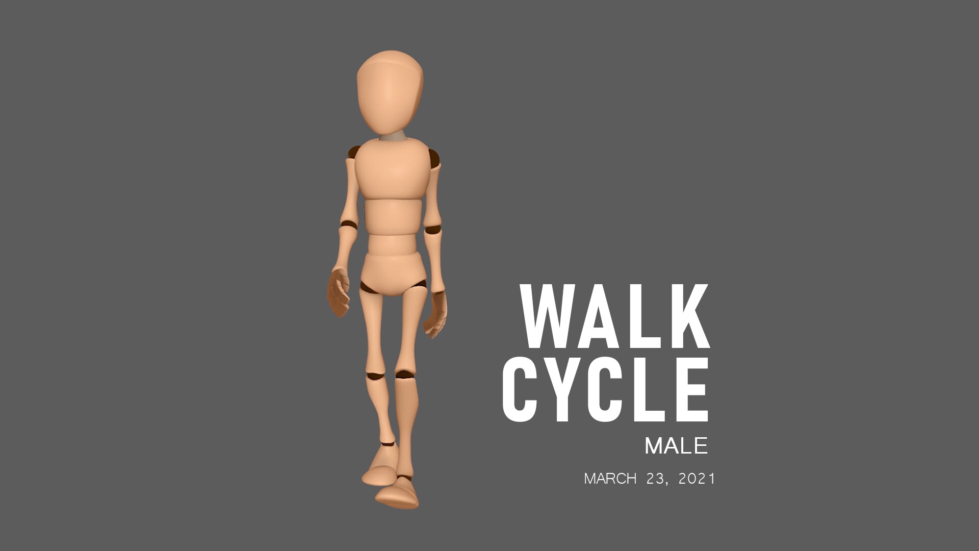 ArtStation - Walk Cycle - Male