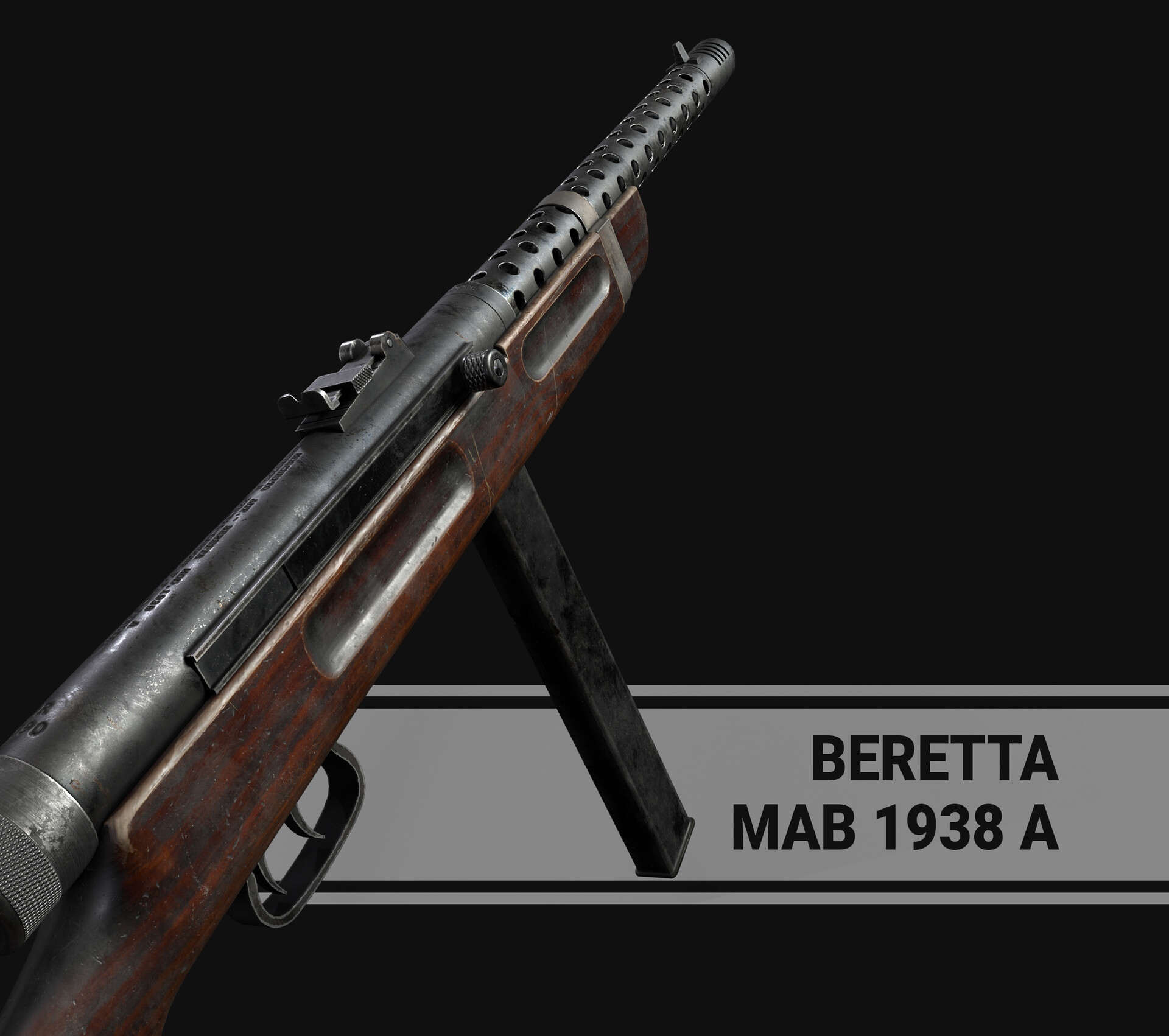 ArtStation - Beretta MAB 38 A SMG
