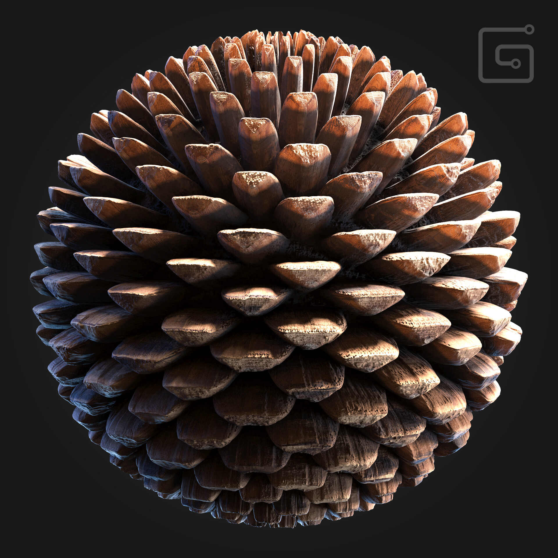 ArtStation - Pine Cone - Substance Material