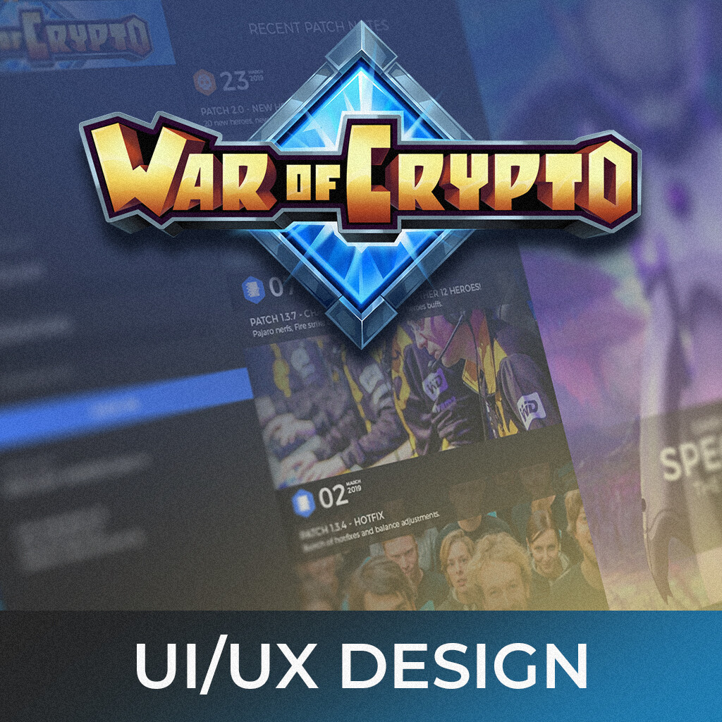 ArtStation - UI/UX Design - War of Crypta - 2019