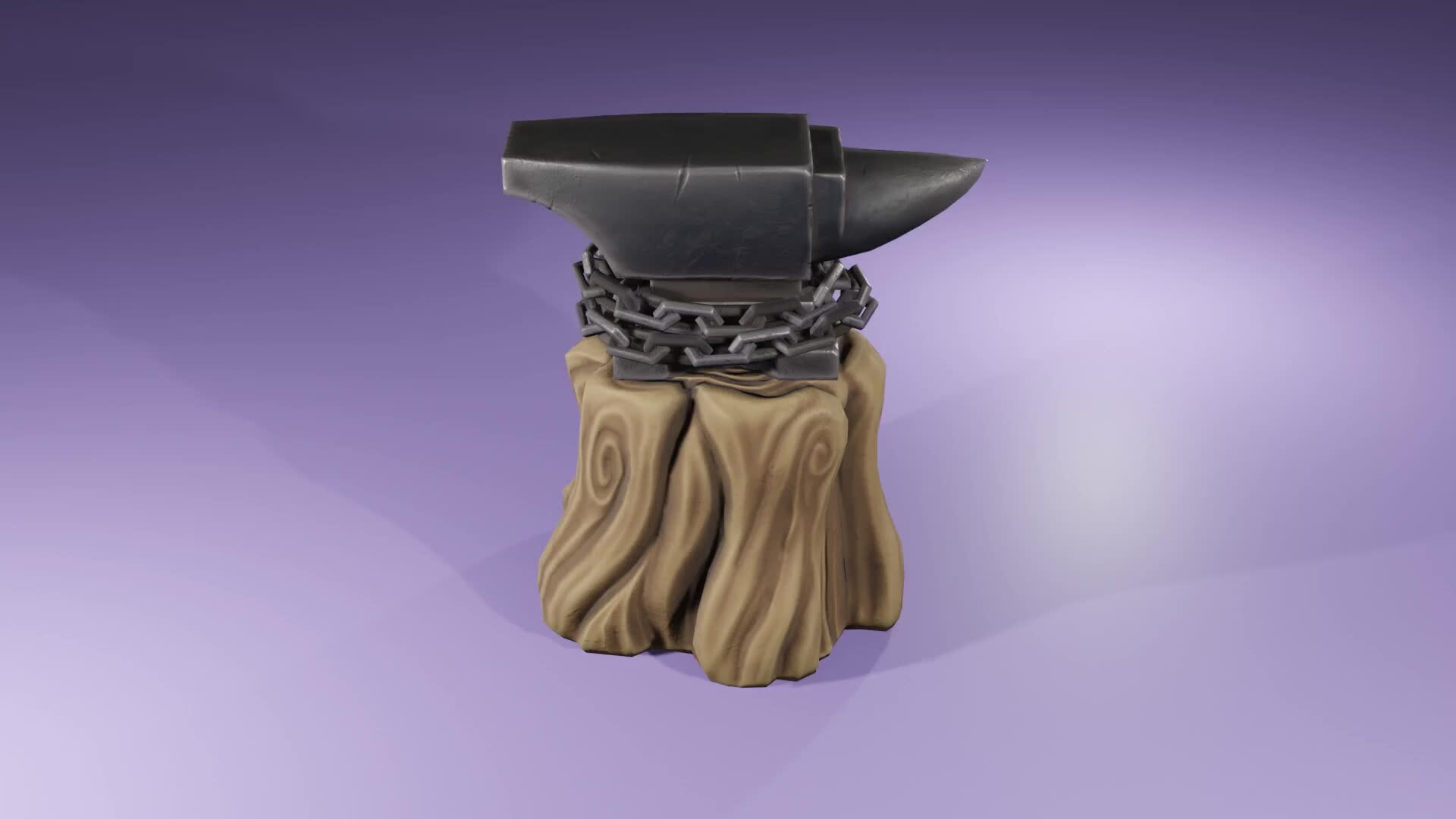 ArtStation - Stylized Anvil (Game Model)