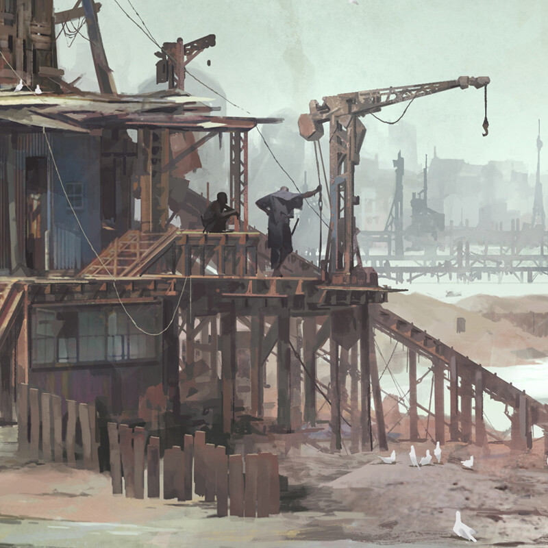 ArtStation - port and swamp