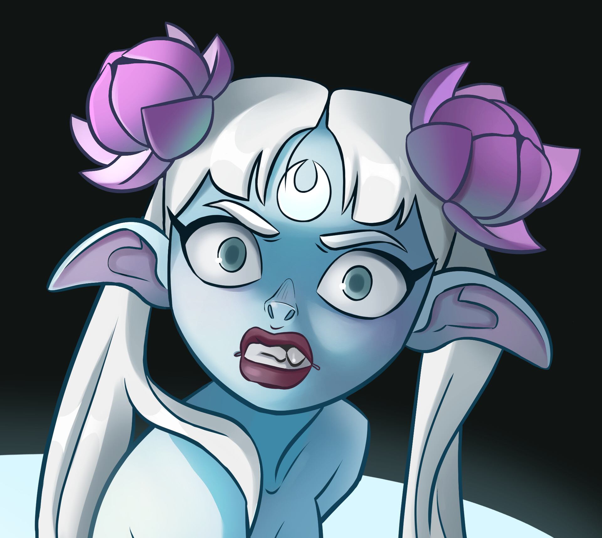 ArtStation - Full moon mermaid