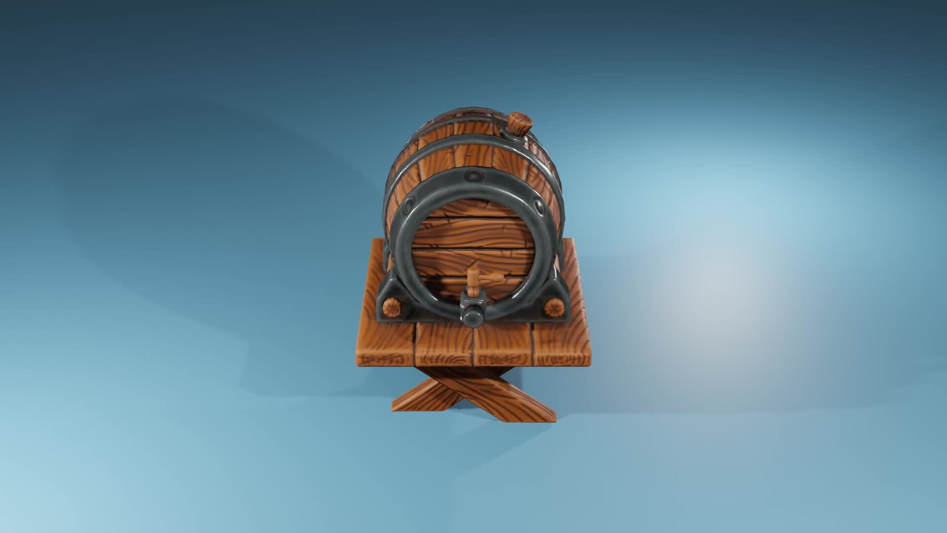 ArtStation - Stylized Barrel (Game Model)