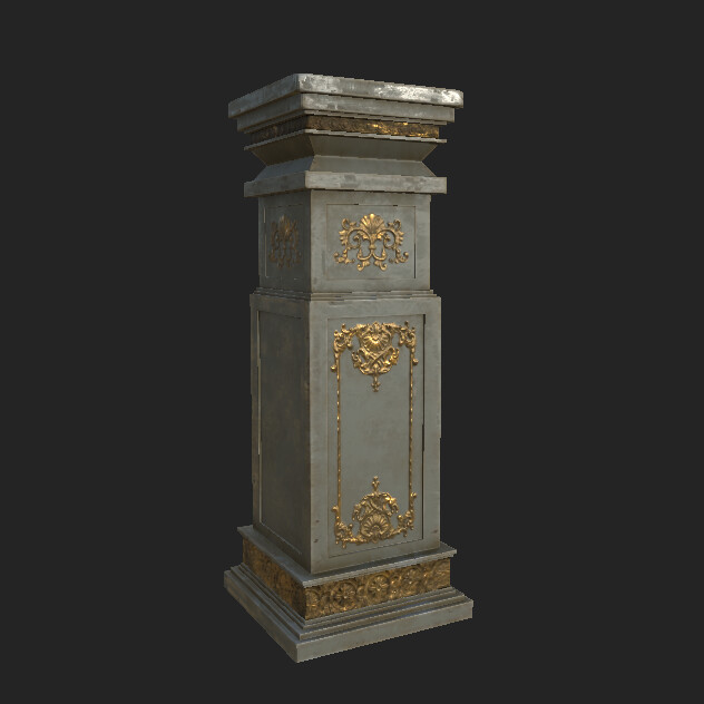 ArtStation - Square Pillar 3D Modeling