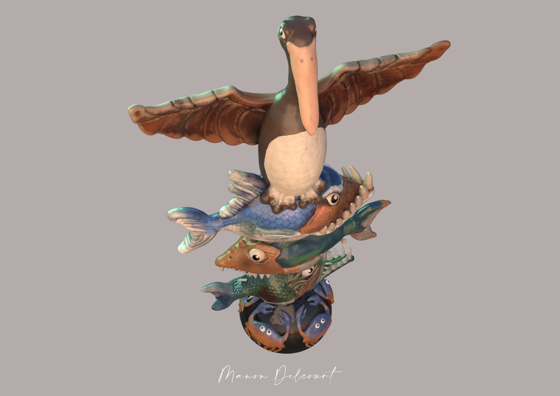 ArtStation - Fish Totem